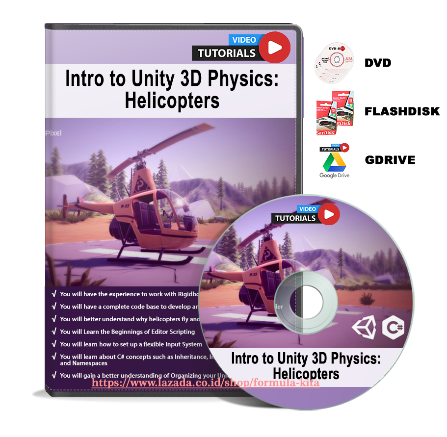 VIDEO TUTORIAL INTRO TO UNITY 3D PHYSICS HELICOPTERS | Lazada Indonesia