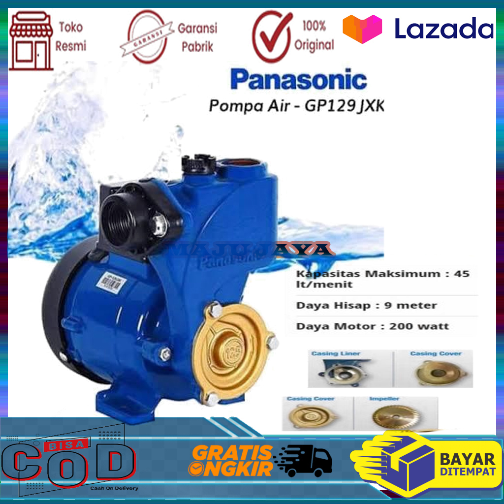 Pompa Air Panasonic GP 129 JXK/Mesin pompa panasonic gp 129 jxk ...