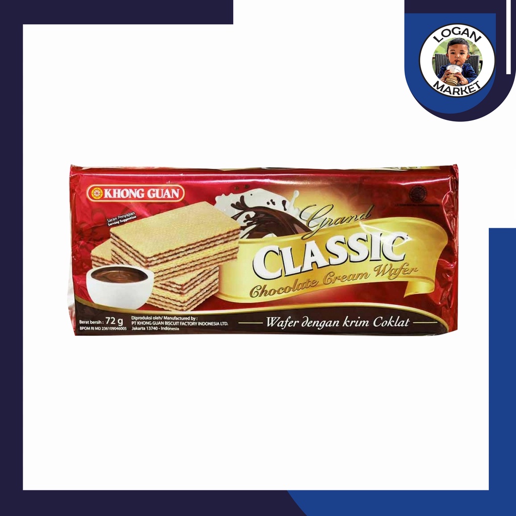 Khong Guan Classic Wafer Chocolate 72gr 72gram 72 gram | Lazada Indonesia