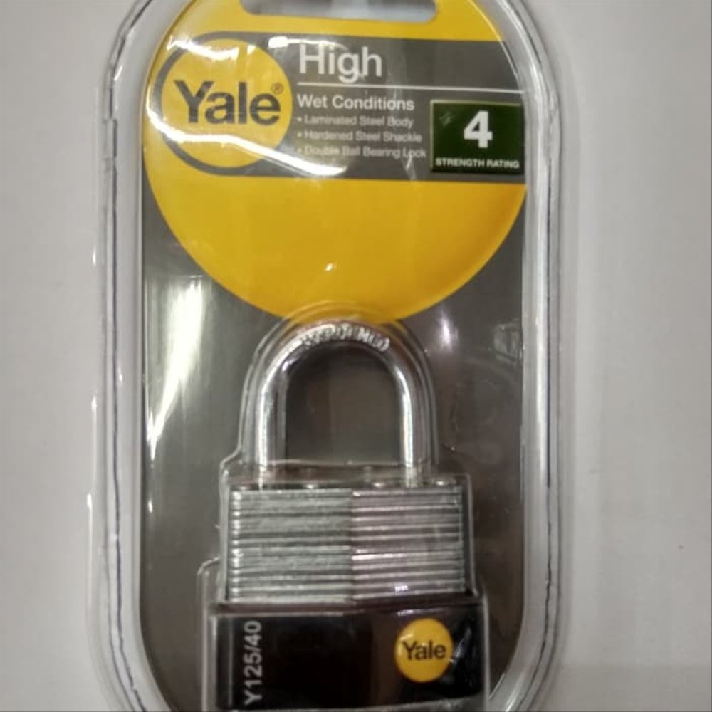 Yale Gembok / Padlock Y125-40-122-1 / Gembok Outdoor Pintu Rumah ...