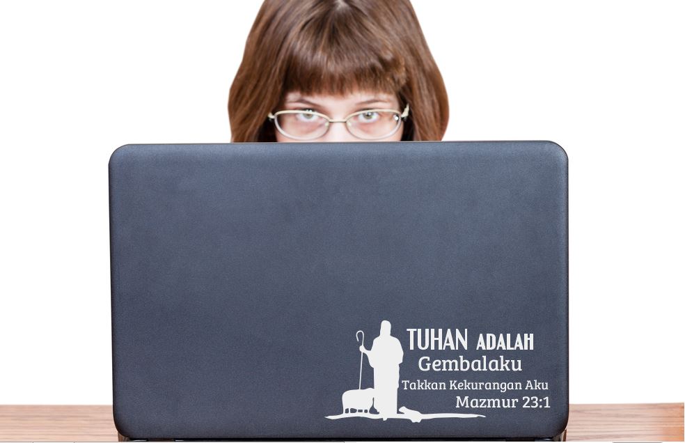 Stiker Tuhan Adalah Gembalaku Mazmur Ayat Alkitab Kristen Katolik Bibl ...