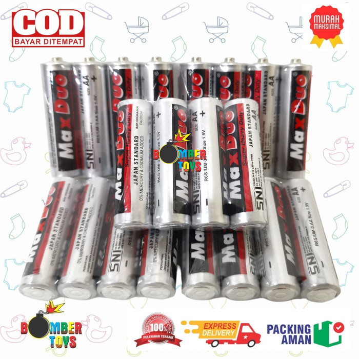 BATERAI BATRE Batere AA MAX DUO 1,5v Special for Toys Battery Tahan Lama cocok untuk mainan anak ...