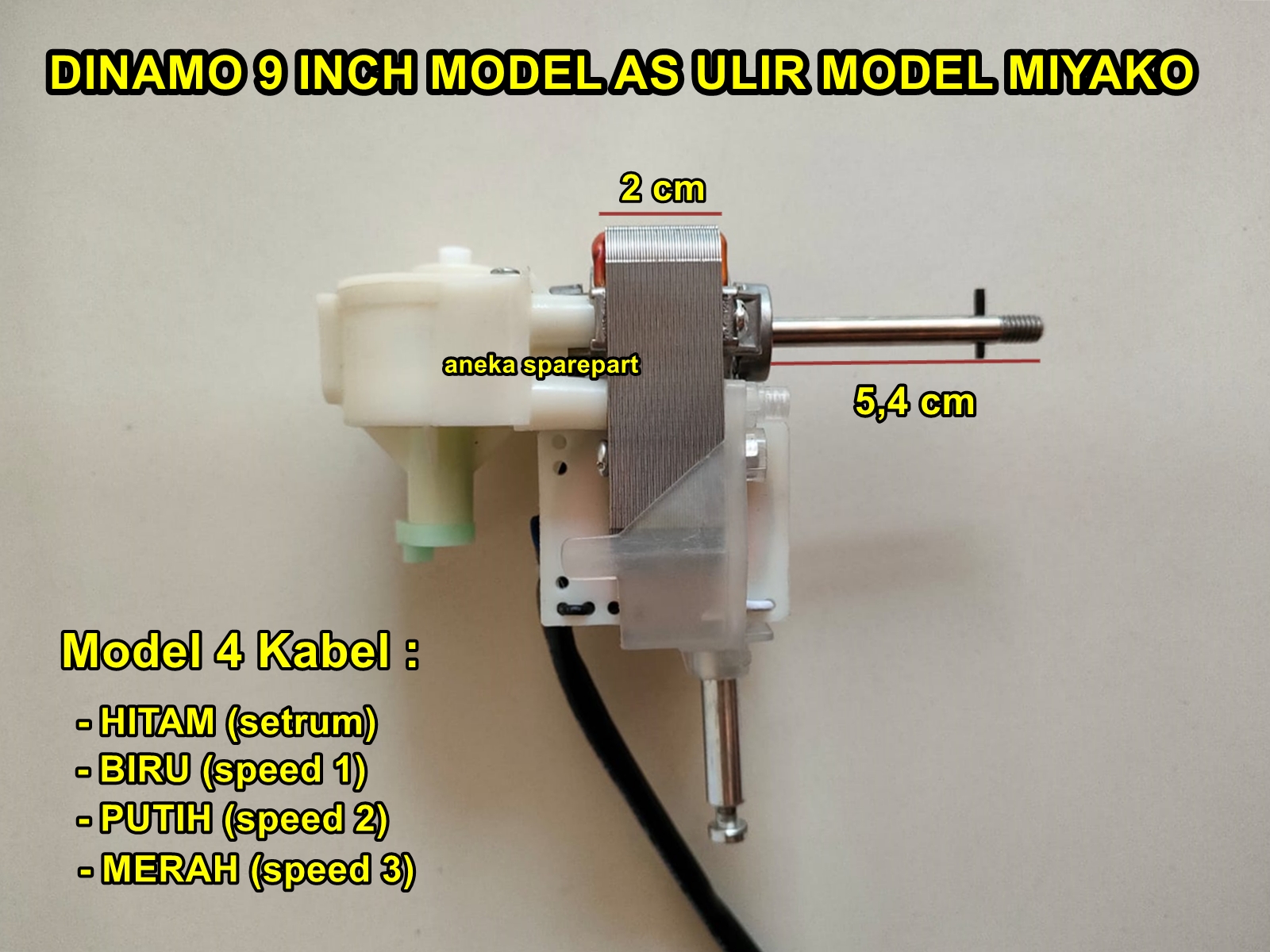 DINAMO KIPAS ANGIN MEJA DESK FAN 9 INCH MODEL MIYAKO AS ULIR MULTI 4 ...