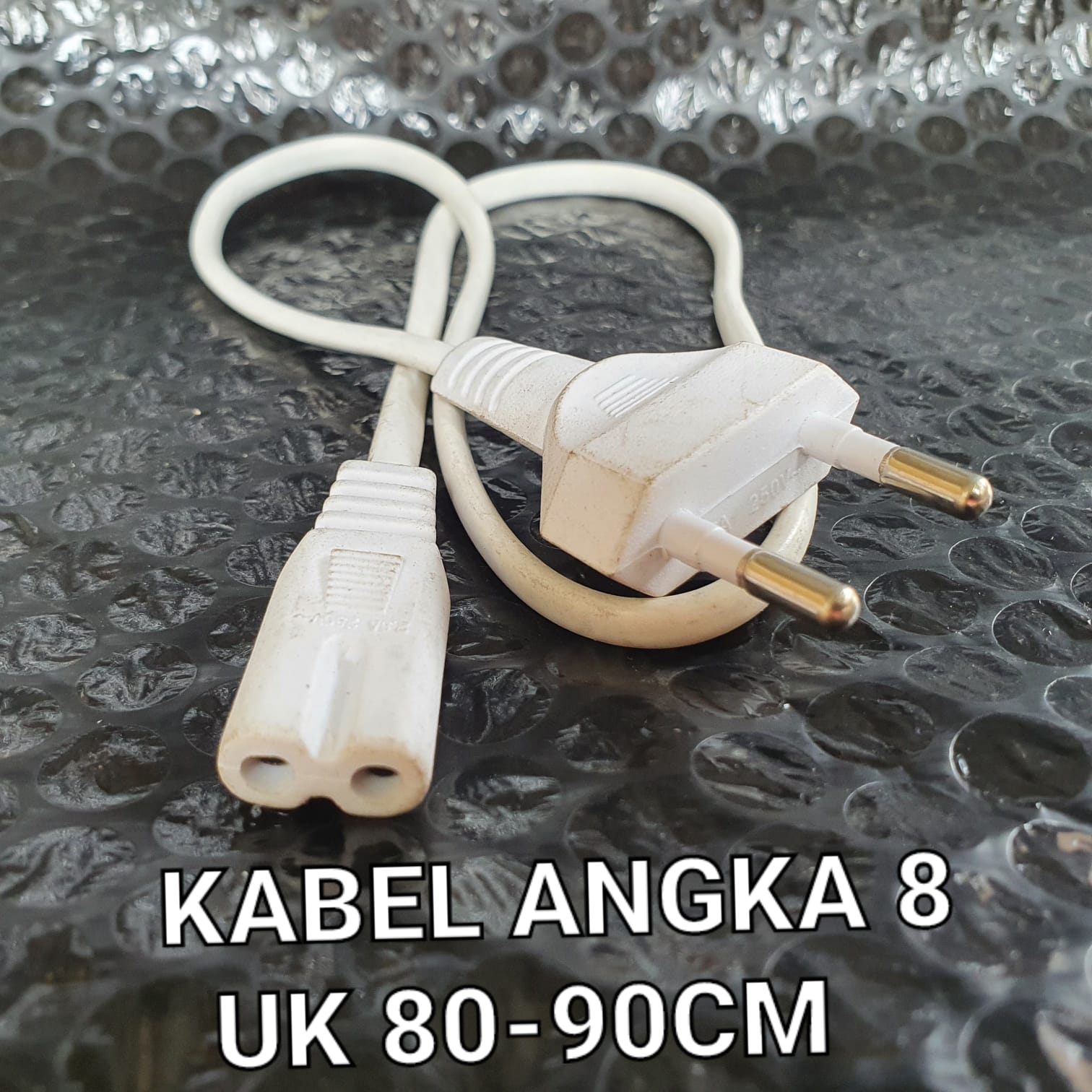 KABEL POWER TIPE ANGKA 8 UNTUK EMERGENCYNLAMP SENTER CHARGE RAKET ...