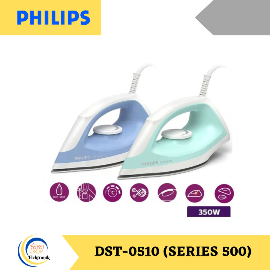 Philips Setrika Dry Iron 500 series 350W DST-0510 | Lazada Indonesia