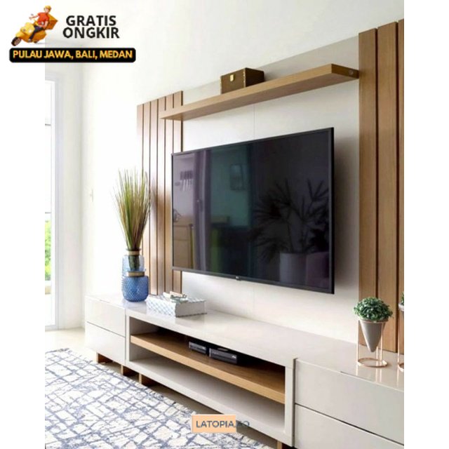 backdrop tv & meja tv ( Produk Custume Non Rakitan Bahan Playwood Gread ...