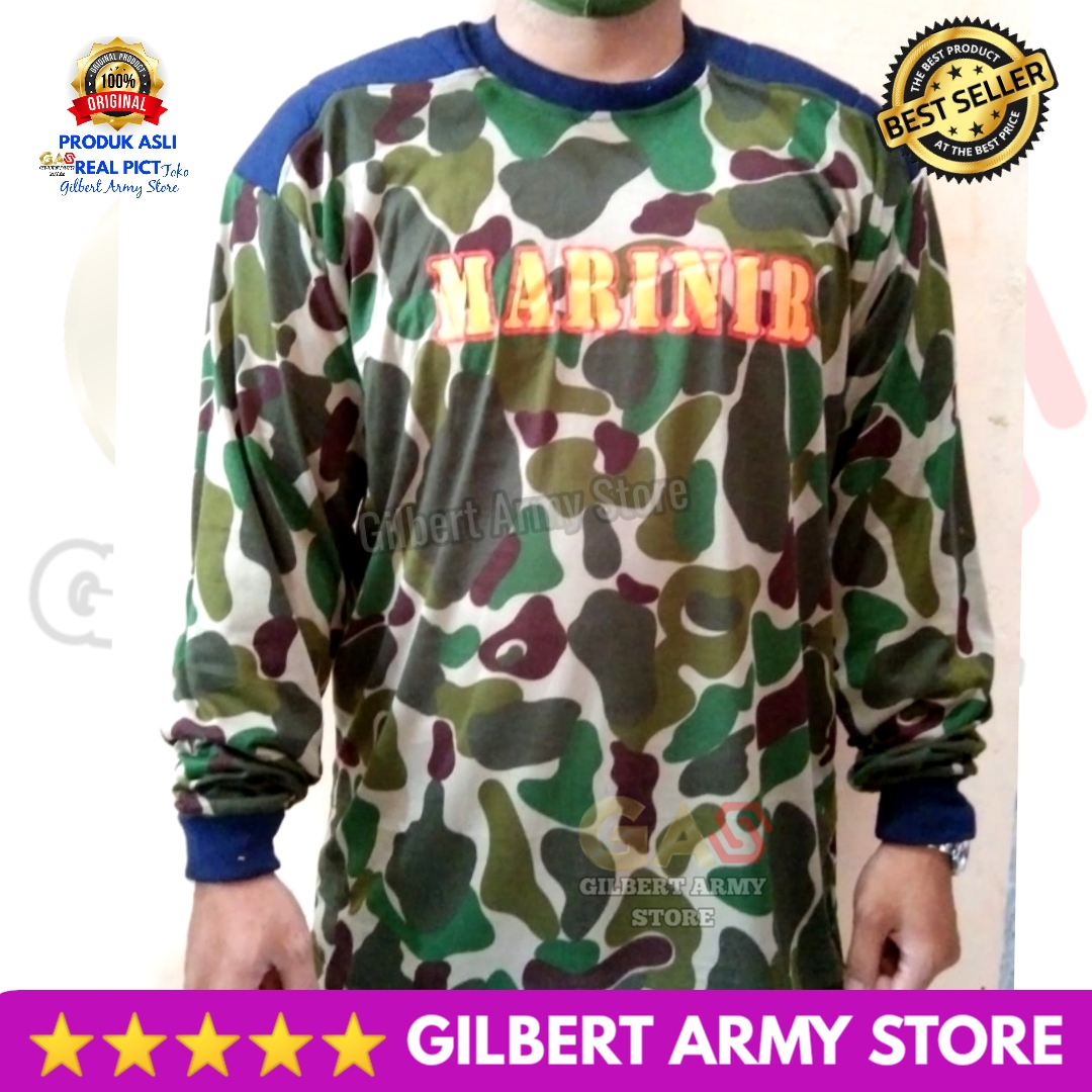 GILBERT ARMY STORE- Kaos Panjang Loreng KKO Marinir Sablon Gambar-Kaos ... GILBERT ARMY STORE- Kaos Panjang Loreng KKO Marinir Sablon Gambar-Kaos ...