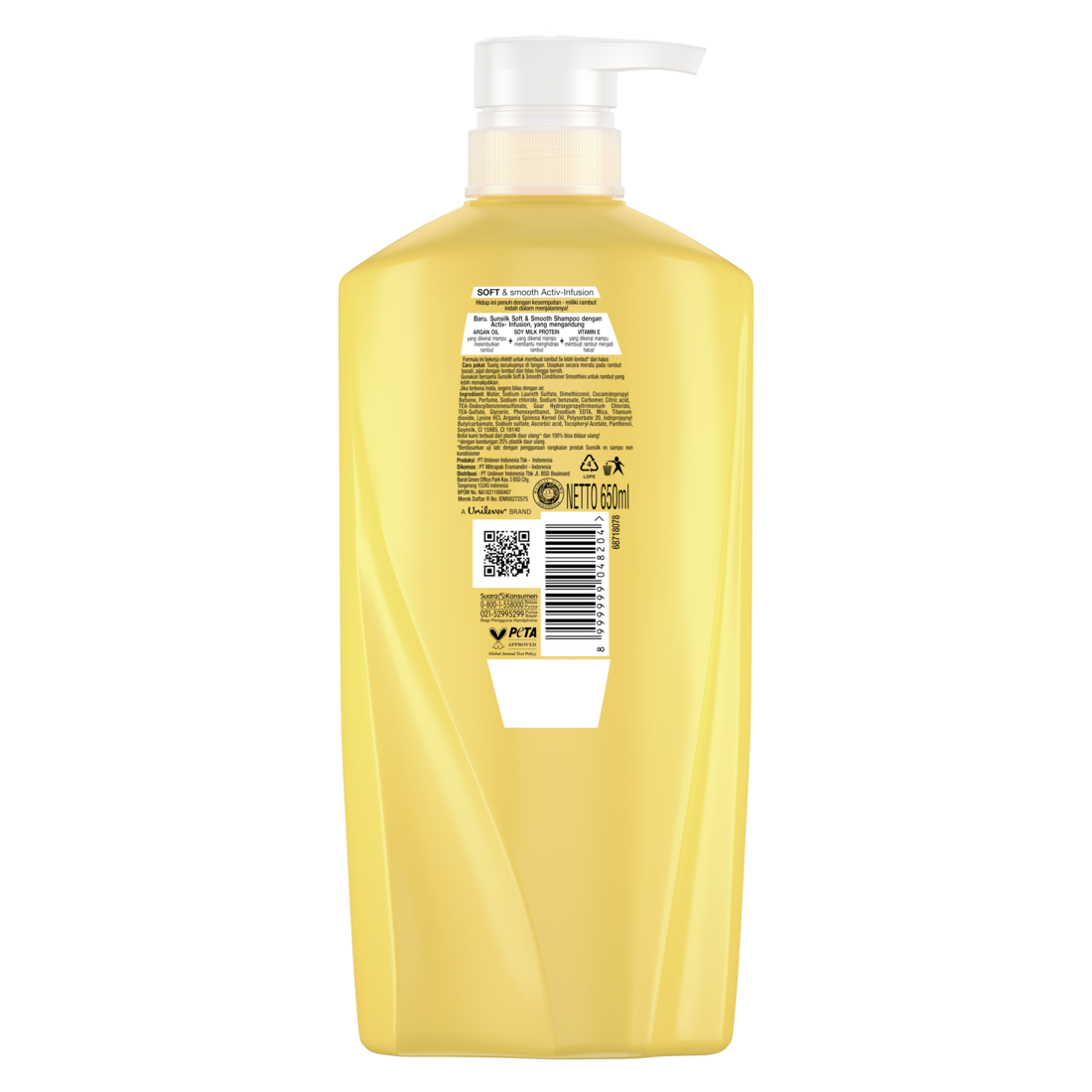 Sunsilk Shampoo Soft & Smooth Activ-Infusion With Argan Oil Rambut 5X ...