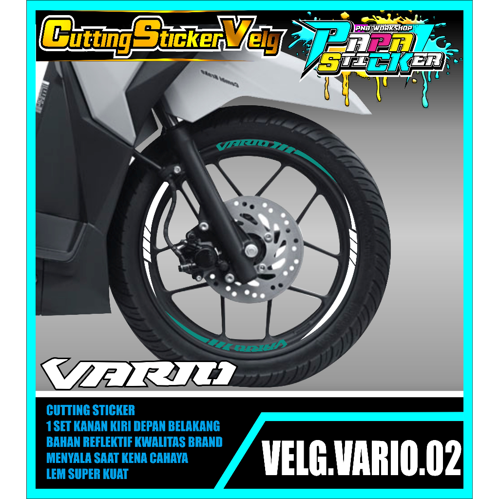 STIKER VELG VARIO CUTTING STICKER VELG CUTTING VARIASI HONDA VARIO LIS ...