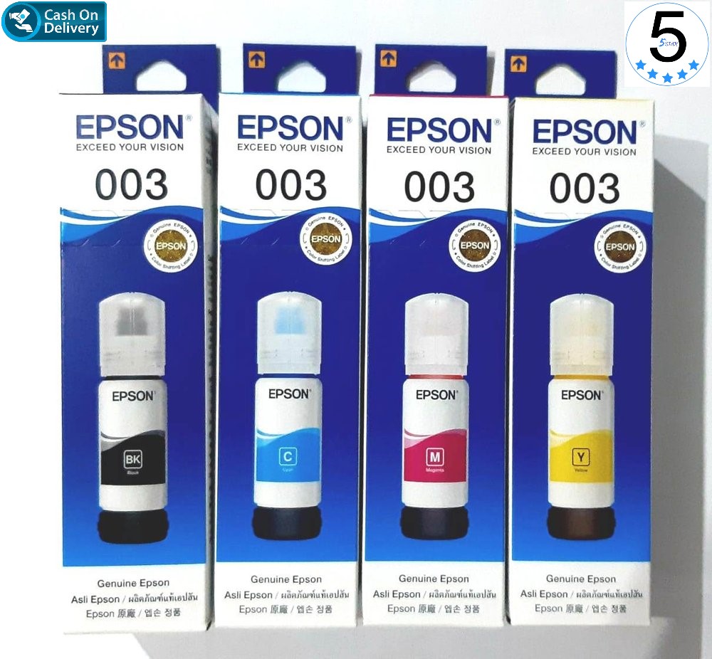 Epson Tinta Cartridge CMYK T00V 003 For L3110 L1110 L3150 L5190 1