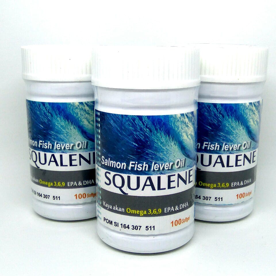 Squalene Fish Liver Oil Original / Minyak Ikan Salmon 100 kapsul ...