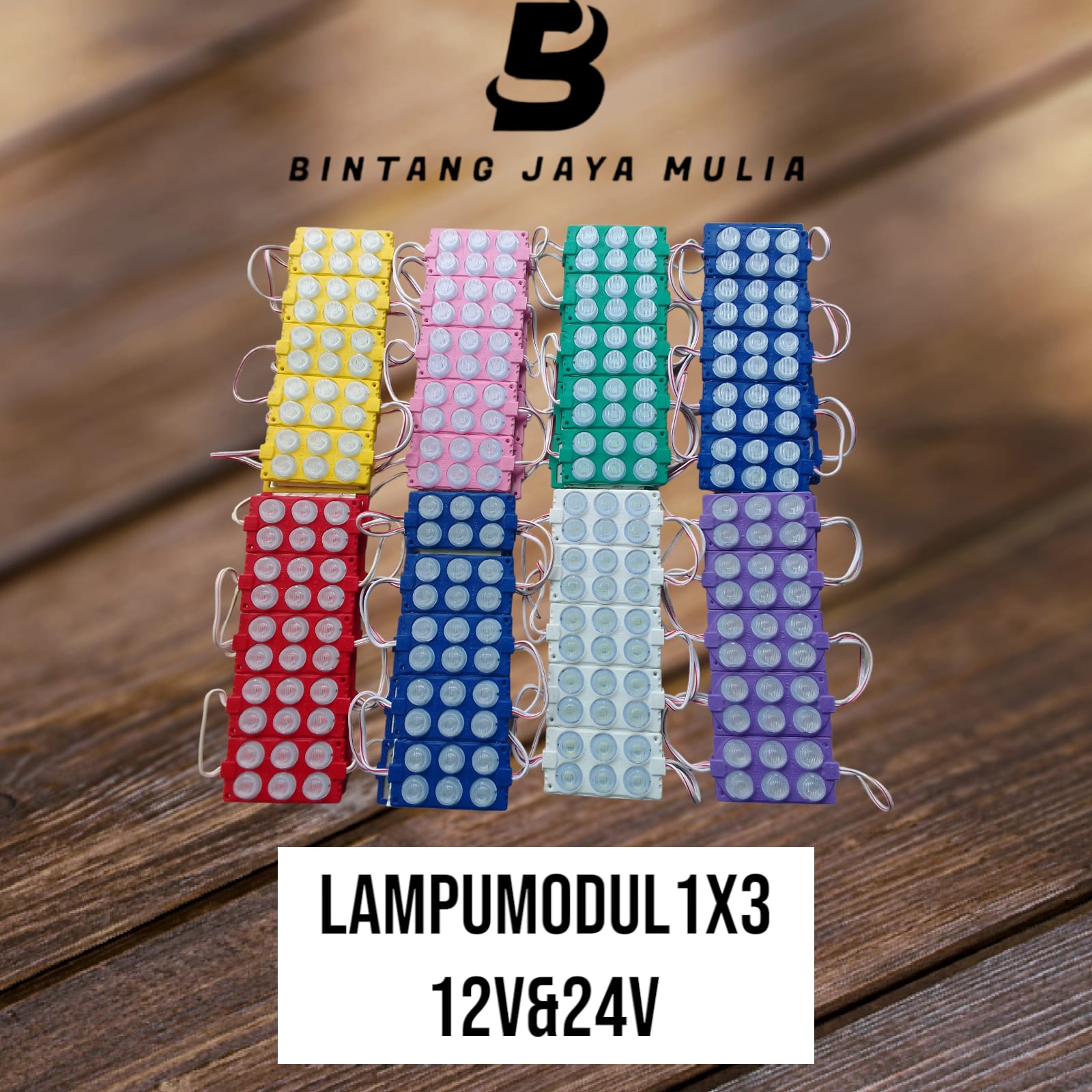 Lampu LED Modul 3 Mata, Mobil- Motor- Truck- Bus- Accessories 12 Volt ...
