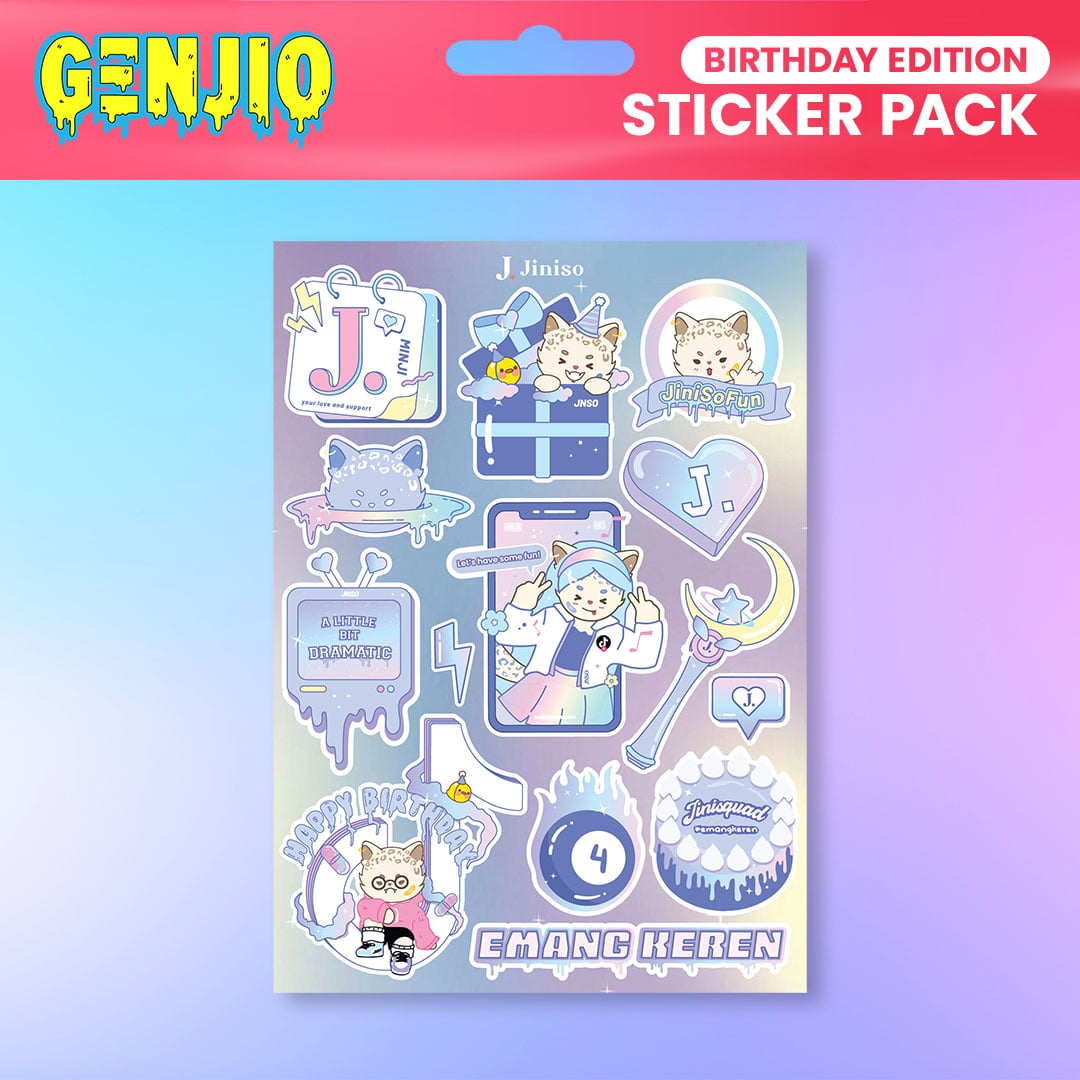 JINISO - GENJIO Full Sticker Pack | Lazada Indonesia