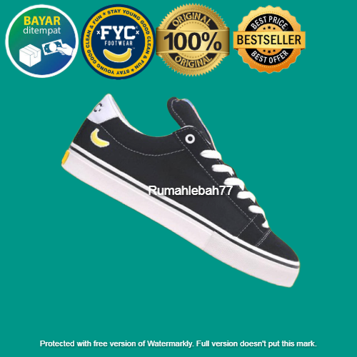 FYC FOOTWEAR CAVEN BLACK WHITE-ORIGINAL | Lazada Indonesia