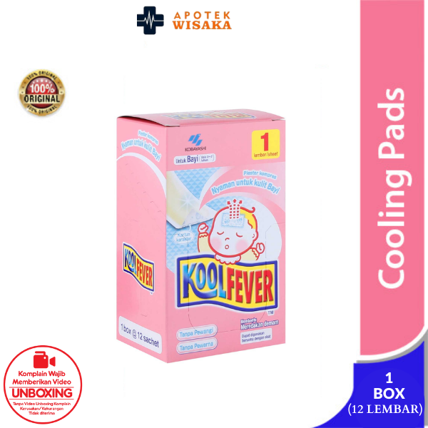 koolfever bayi 1 BOX 12 LEMBAR | Lazada Indonesia