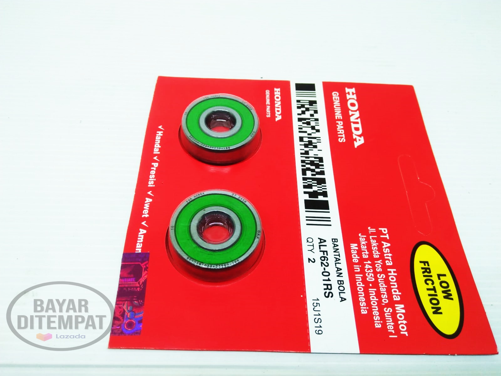 BEARING 6201 BEARING LAHER RODA DEPAN MOTOR HONDA BEAT KARBU. | Lazada ...