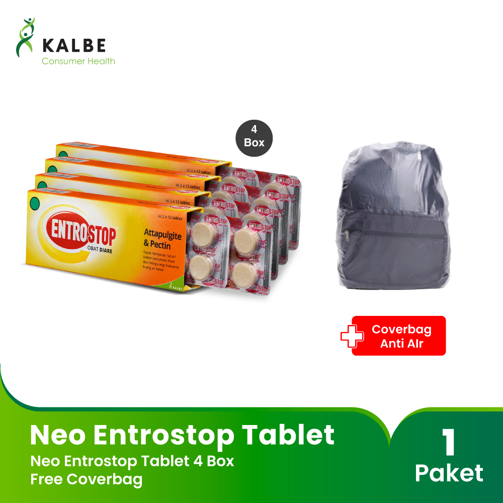 Neo Entrostop Tablet 4 Box Free Coverbag | Lazada Indonesia