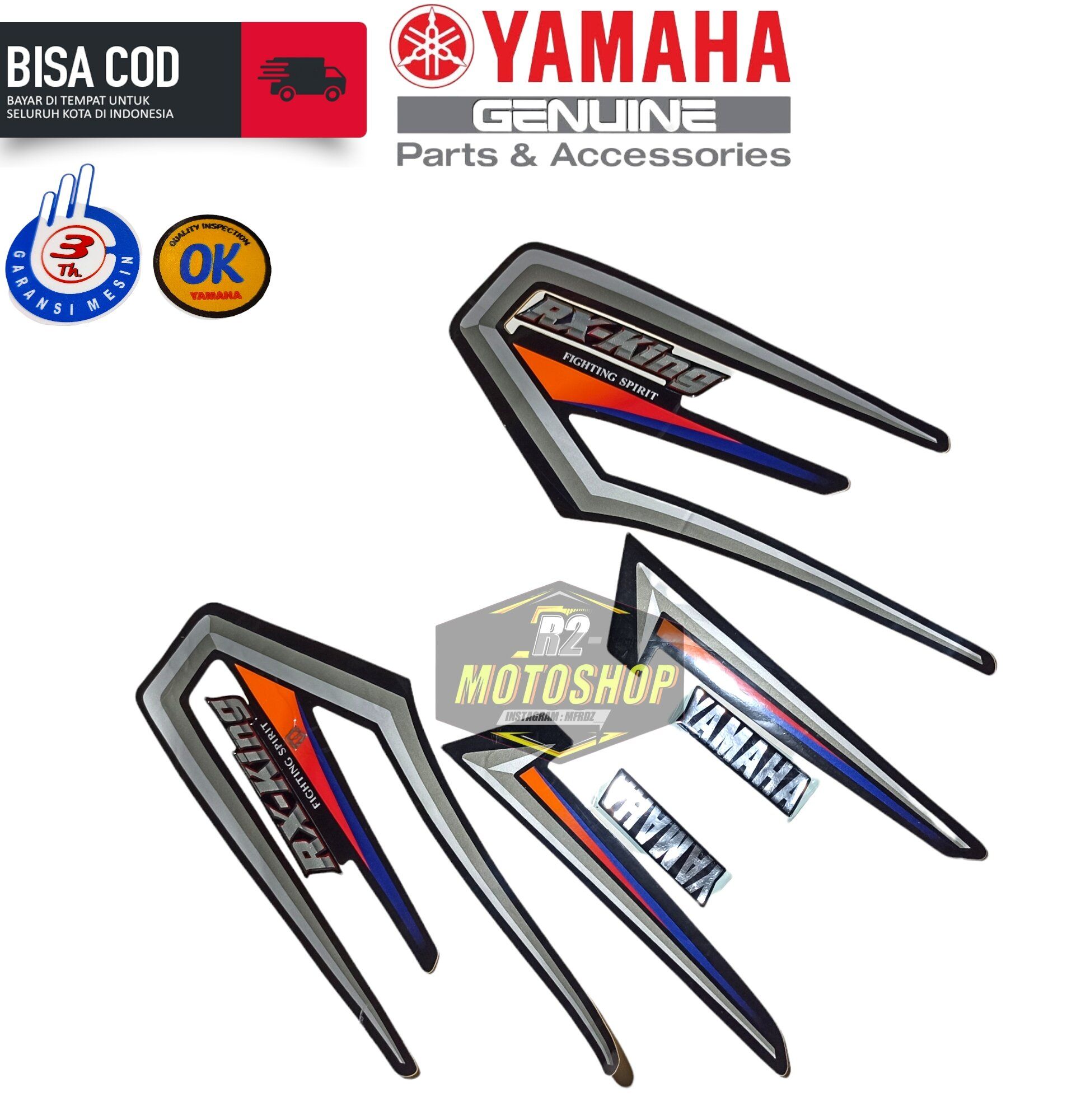 Striping rx king 2001 hitam atau list rx king 2001 hitam | Lazada Indonesia