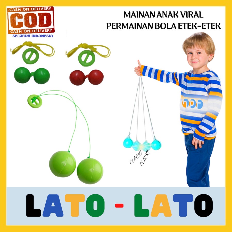 MAINAN ANAK VIRAL LATO LATO MAIANAN JADUL TEK TEK PERMAINAN BOLA MAINAN LATO LATO | Lazada Indonesia