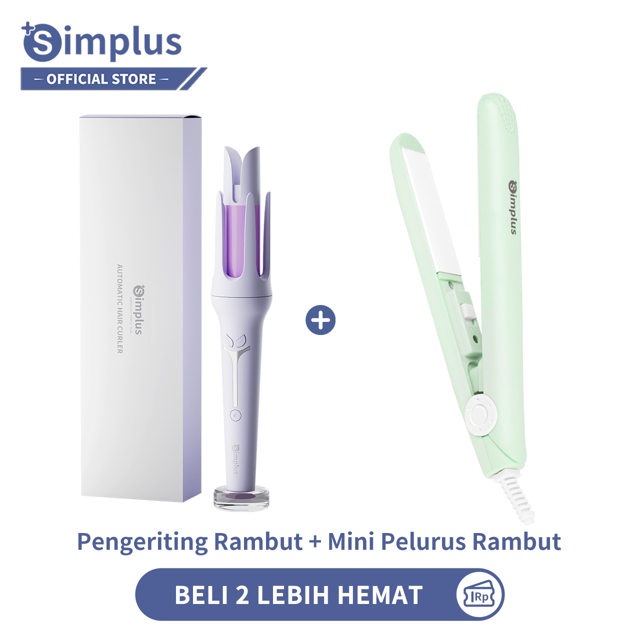 Simplus Catokan Rambut Keriting Otomatis Pengeriting Rambut 32mm ...