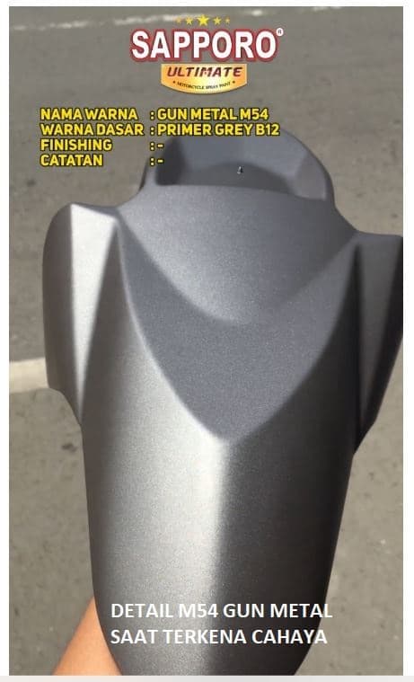 Cat Aerosol Sapporo Ultimate M54 Metallic Colours Gun Metal M54 Doff ...