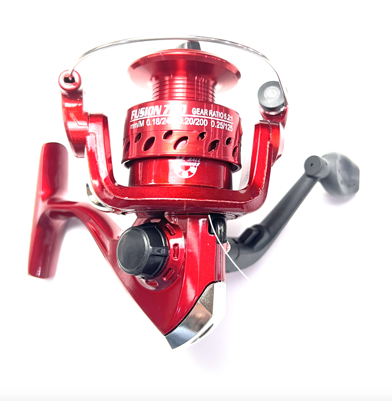 COD REEL METAL SPOOL GULUNGAN PANCING SPINNING FUSION 750 6BB ALUMINIUM ...