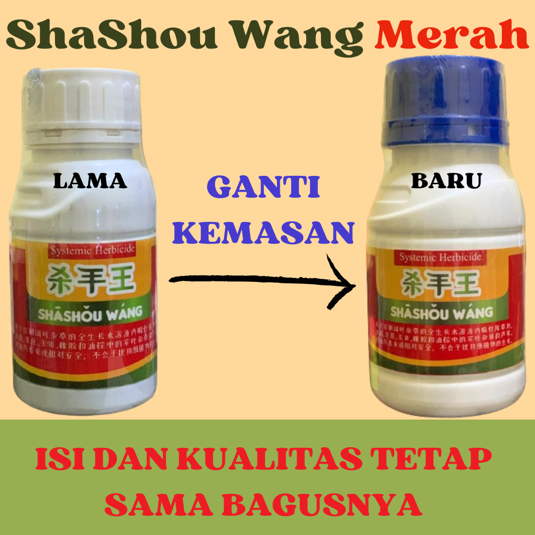 Herbisida Sistemik Selektif Obat Racun Gulma Rumput Shasou Wang Merah ...