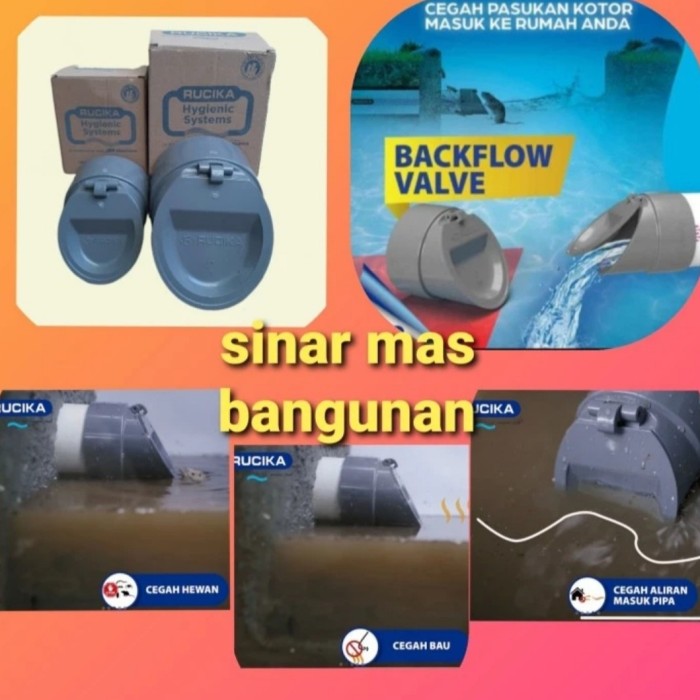 Backflow valve rucika 3' dan 4' ,back flow valve rucika ,fiting katup ...