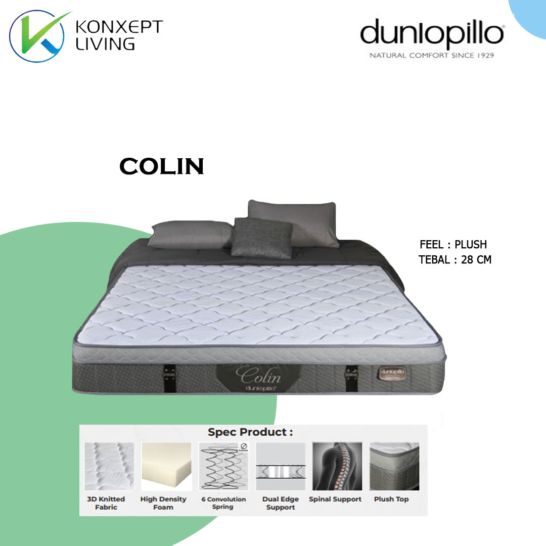 Dunlopillo Springbed Colin ISpring Series ukuran 100x200 - Hanya Kasur ...