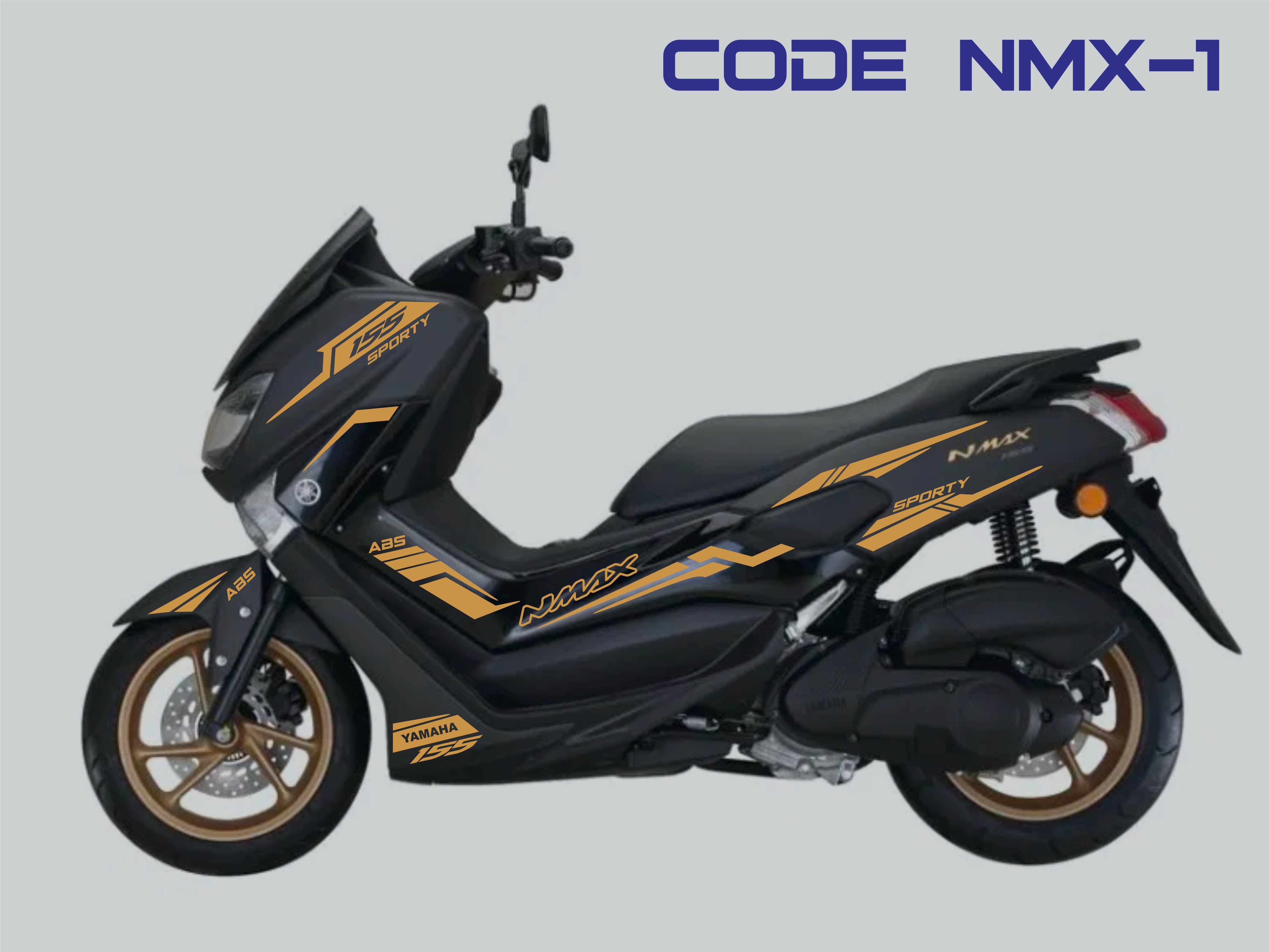CUTTING STIKER NMAX LAMA CODE DESAIN NMX-1 GOLD | Lazada Indonesia