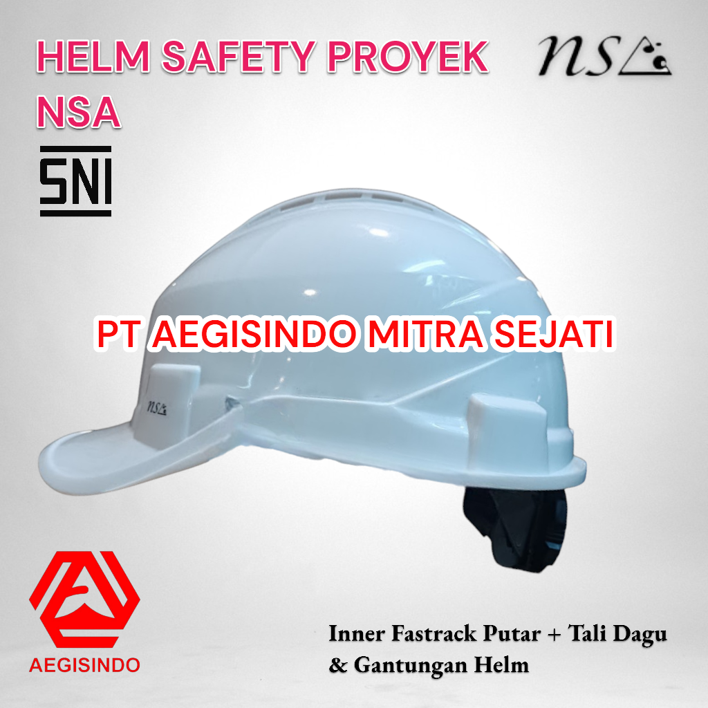 Helm Safety Proyek NSA Fastrack Model TOPI SNI Vented D-811 | Lazada ...