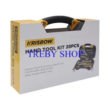 KRISBOW SET 28 PCS PERKAKAS MEKANIK DENGAN KOTAK HAND TOOL KIT SET 28 ...