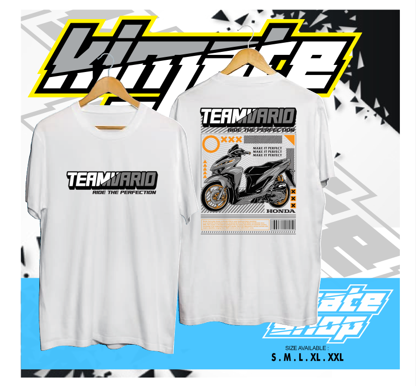 KAOS BAJU TEAM VARIO RIDE THE PERFECTION HONDA KAOS MOTOR OTOMOTIF ...