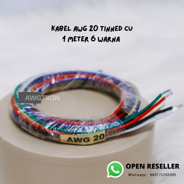 Kabel AWG 20 Tinned CU Paket 6 Warna Masing 1 Meter | Lazada Indonesia