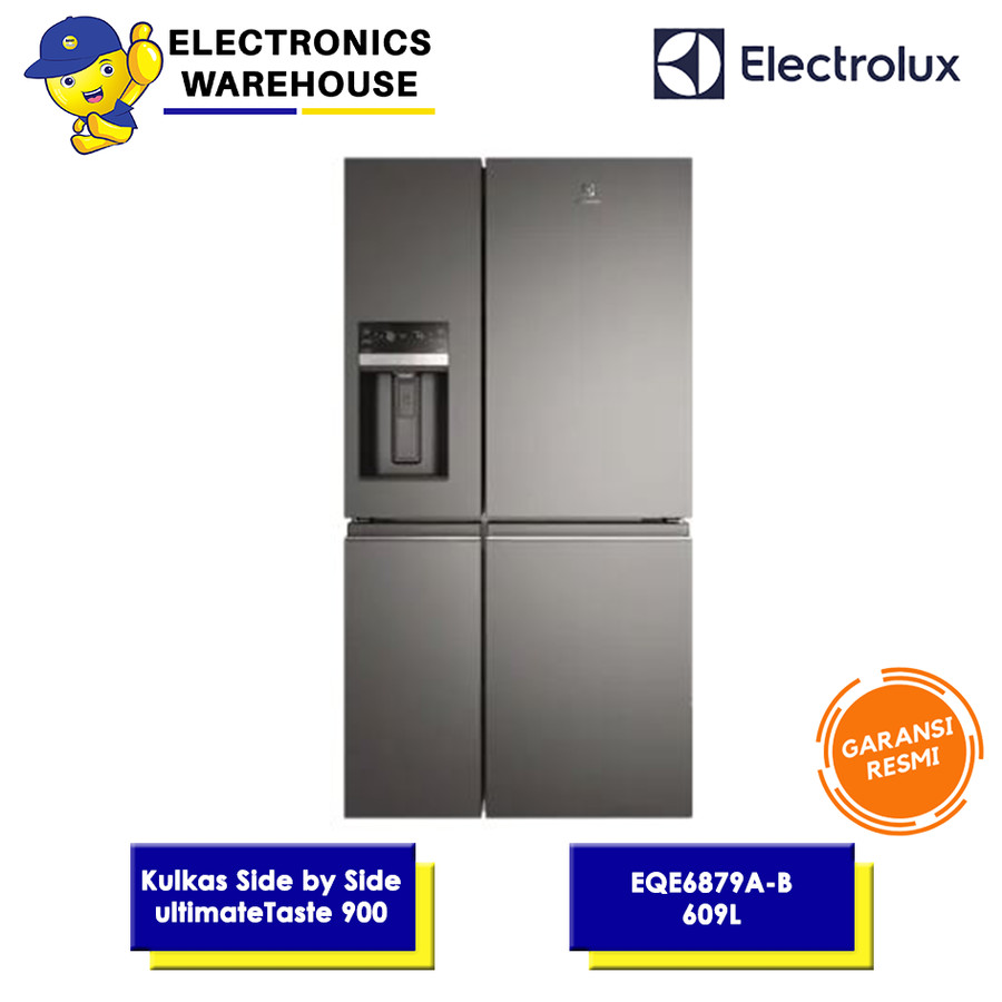 ELECTROLUX Kulkas 4 pintu EQE6879A-B UltimateTaste 609L - Abu-abu ...