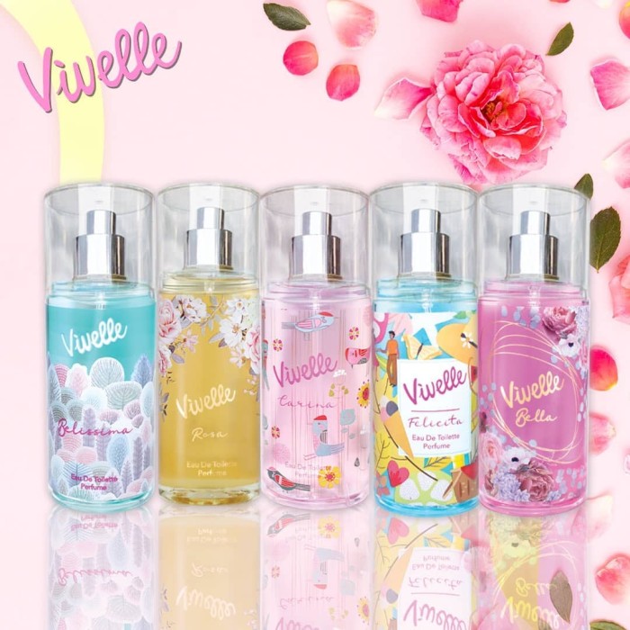 Vivelle Eau De Toilette Perfume Flower Scent Parfum Wanita 100 ml ...