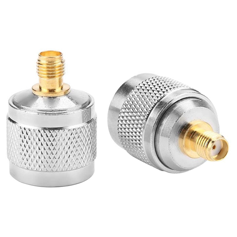 2Pcs Type N Male to SMA Female Coaxial Adapter Test Converter RF ...