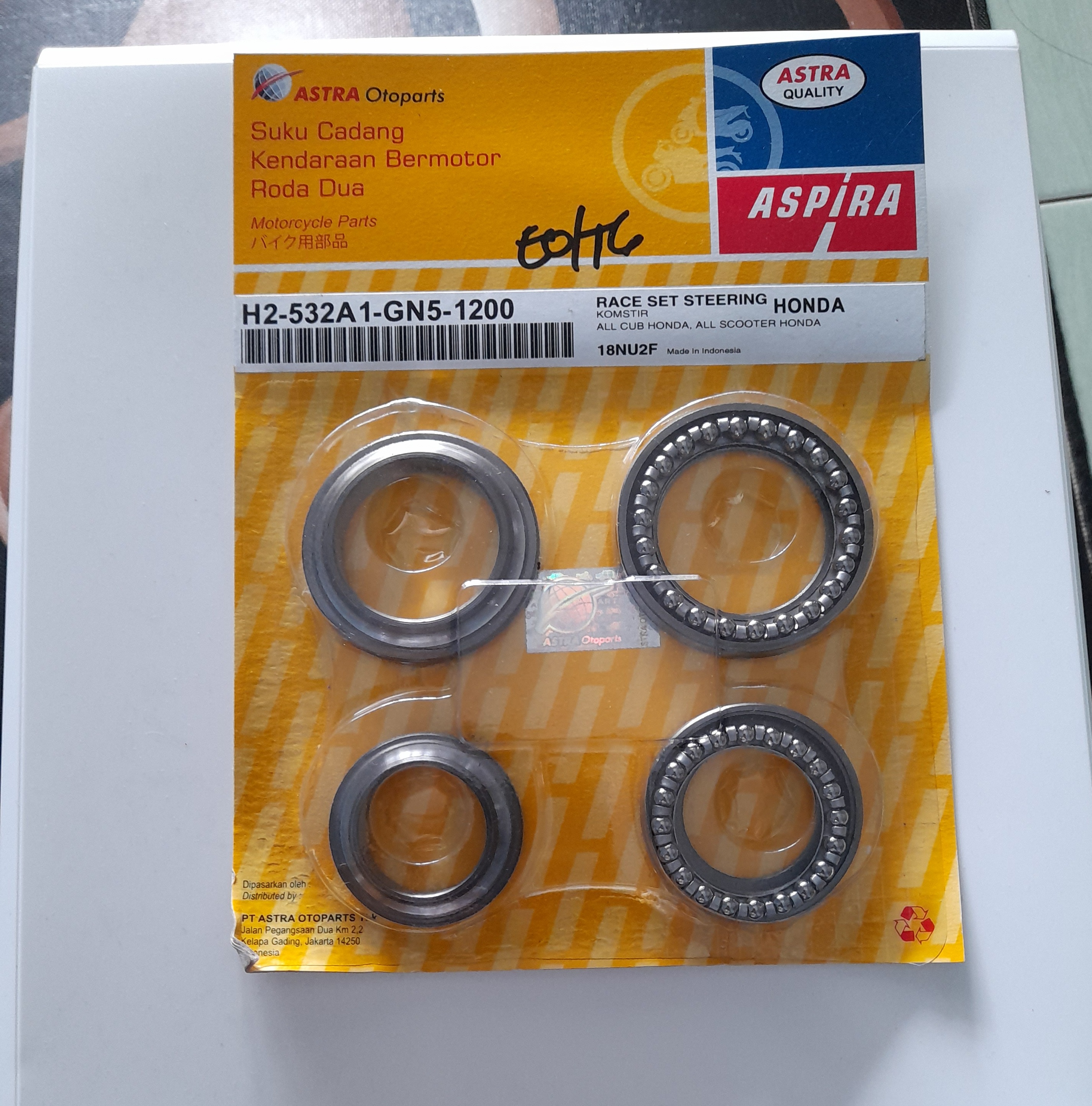 Komstir honda bebek Komstir honda metik Beat Vario Grand Supra original ...