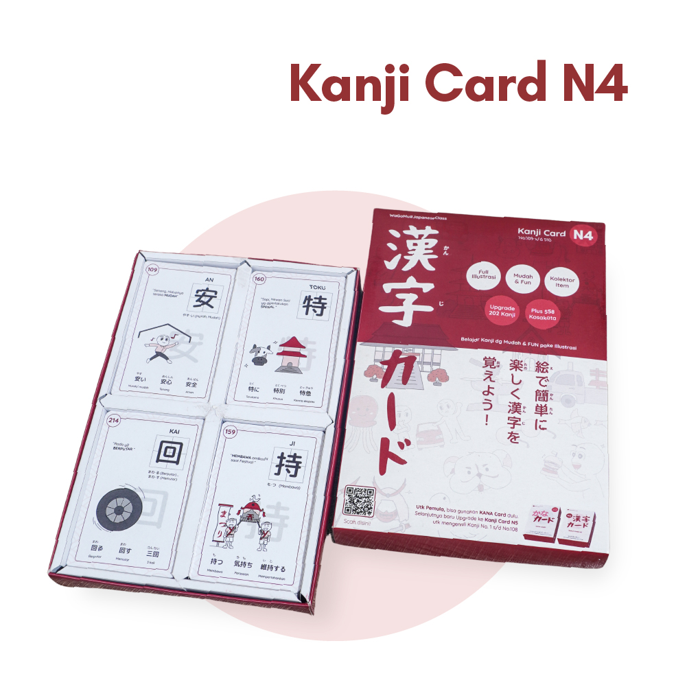 Kanji Card N4 | Kartu belajar bahasa Jepang | Lazada Indonesia