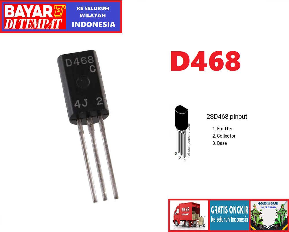 Transistor D468 original | Lazada Indonesia