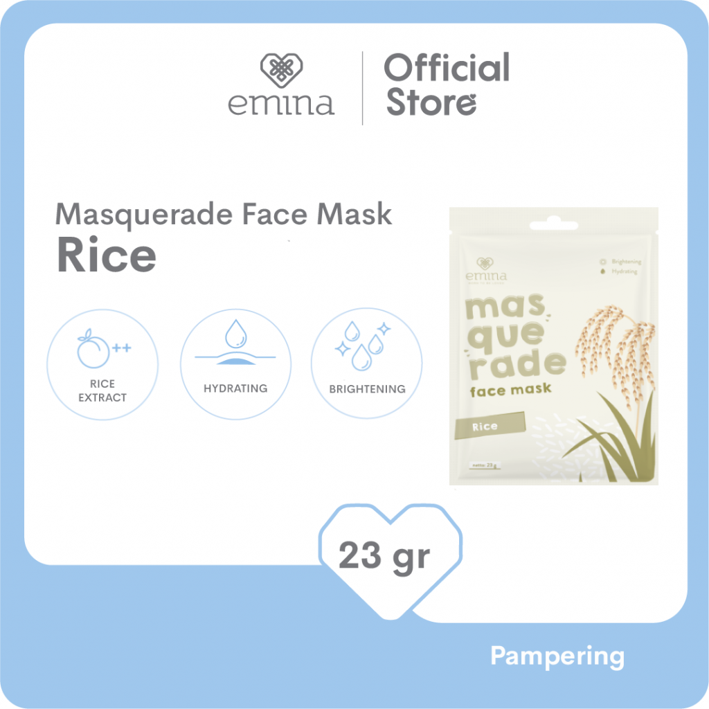 Emina Masquerade Face Mask 23 g - Sheet Mask Ekstrak Bahan Alami ...