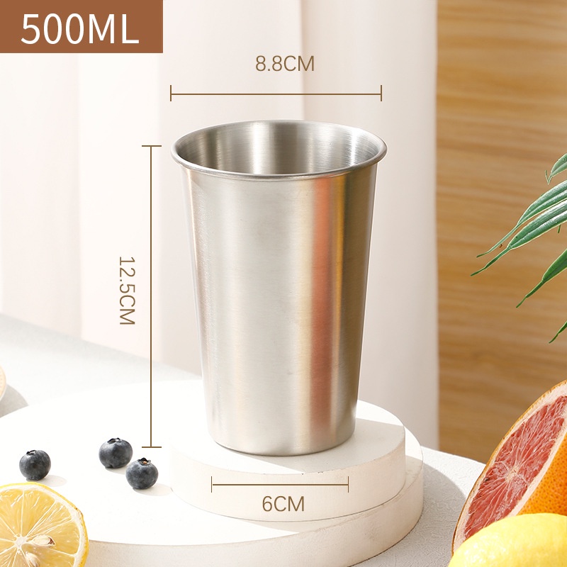 LIVING HOME Gelas Stainless Gelas Kopi Muranee Stainless Steel Cup ...