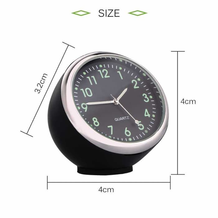 Jam Analog Mobil Mini Quartz Car Dashboard Clic Clock Pajangan | Lazada ...