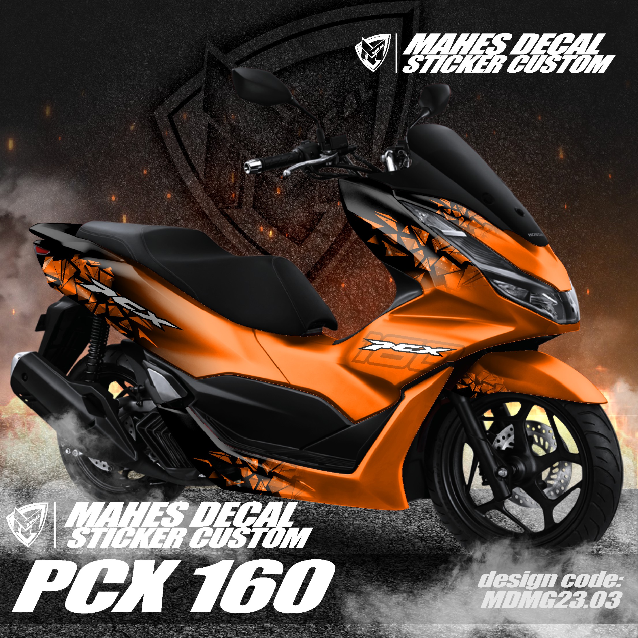 decal pcx 160 full body - Decal full body pcx 160 2023 Stiker Aksesoris PCX 160 Terbaru MDMG 23. ...