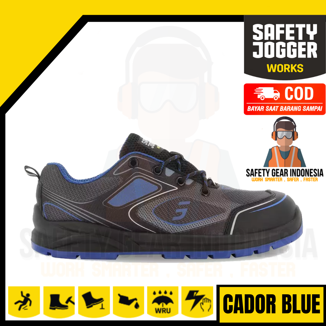 Sepatu Safety Jogger Cador Blue - Sepatu Pelindung Kerja - Sepatu ...