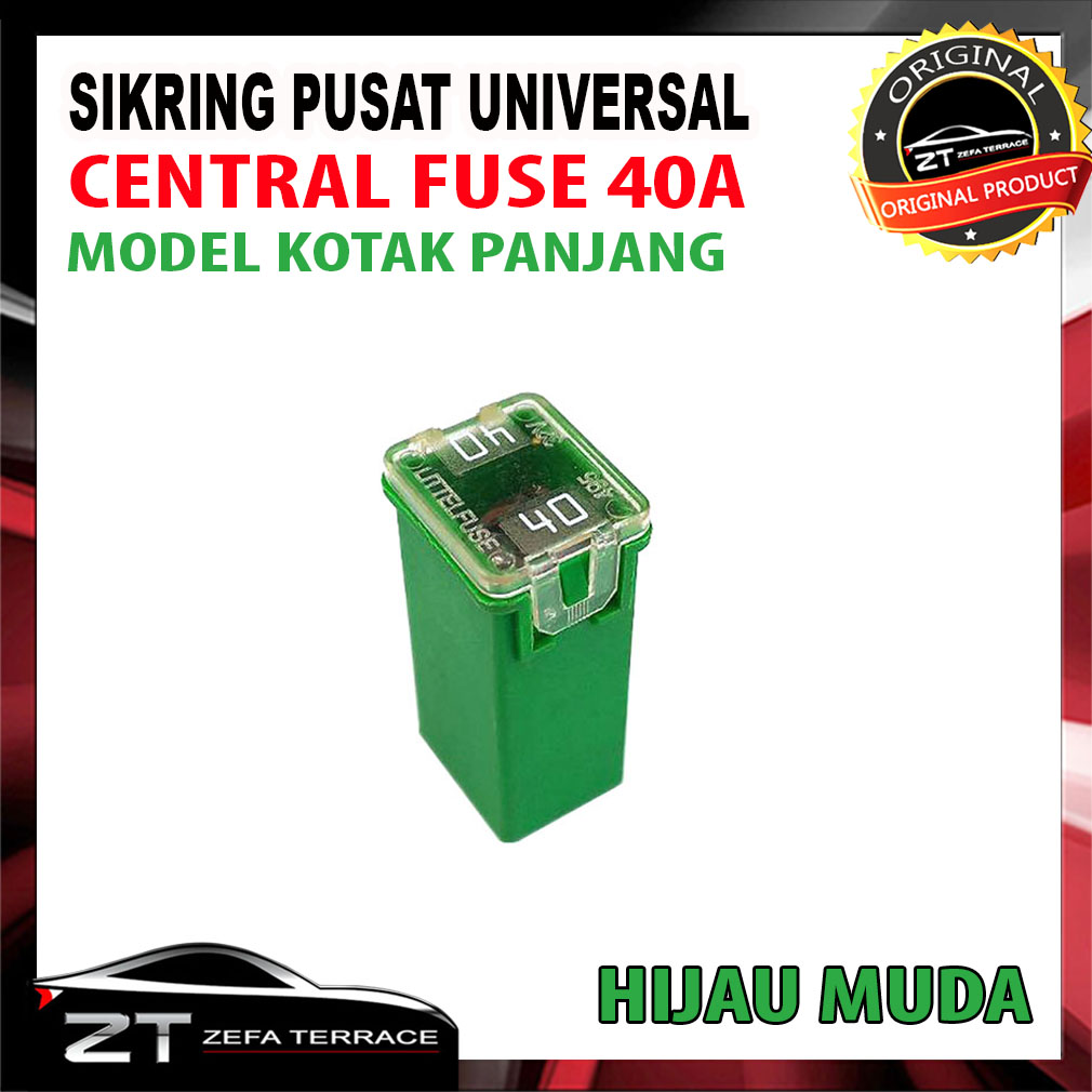 Sikring Sekring Pusat Mobil Kotak Model Panjang 40A Original Warna ...
