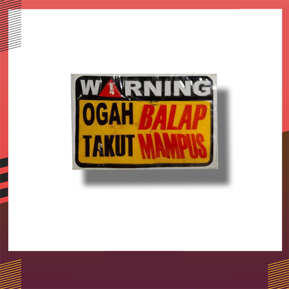 Stiker Vinyl motor Kecil Tulisan Keren Stiker Motor Keren | Lazada ...