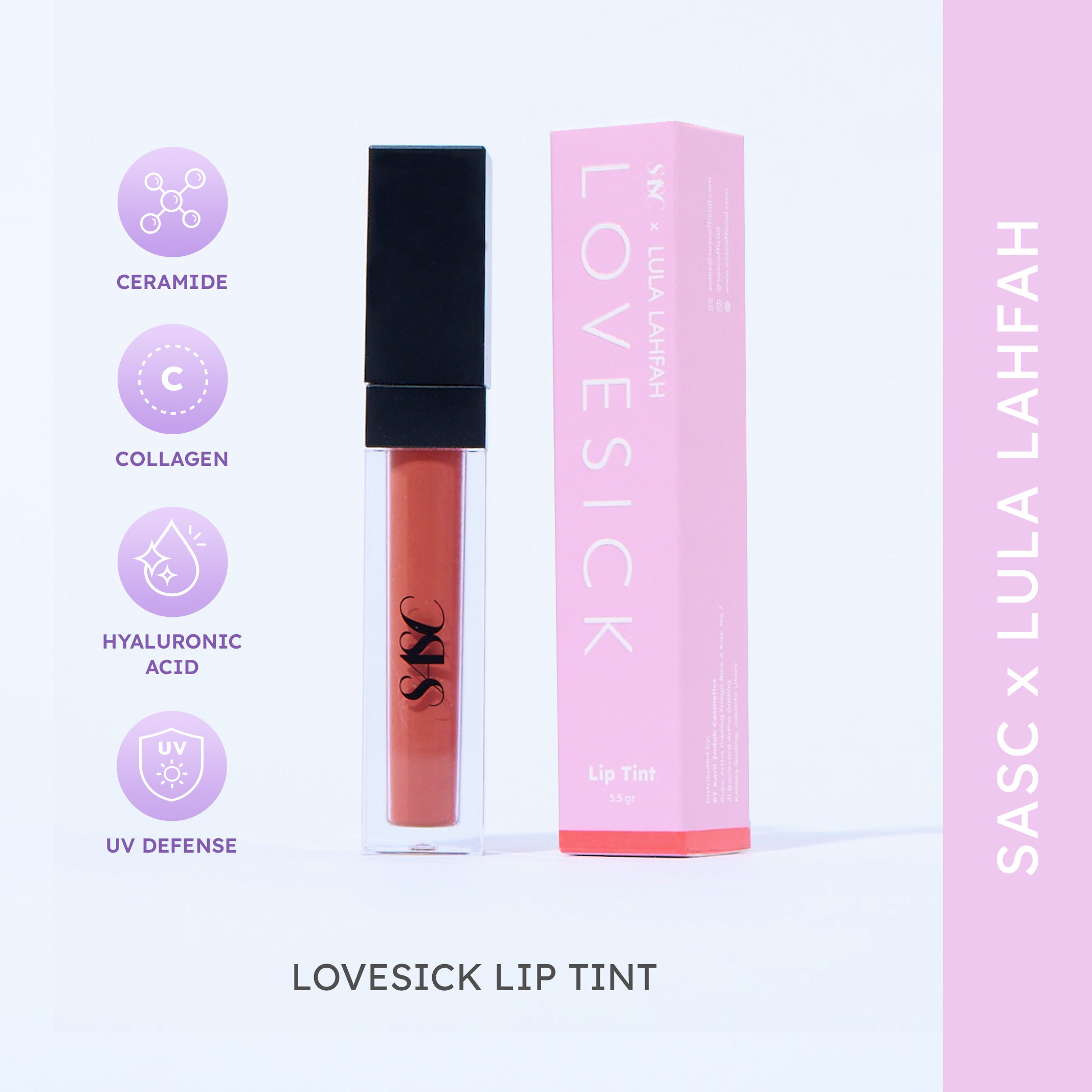 SASC x LULA LAHFAH - LOVESICK Lip Tint | Lazada Indonesia