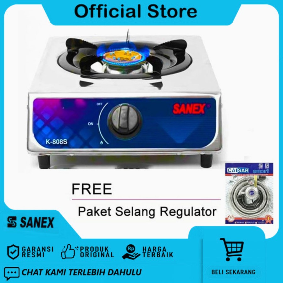 Sanex Kompor Gas 1 Tungku SN 808 | Lazada Indonesia