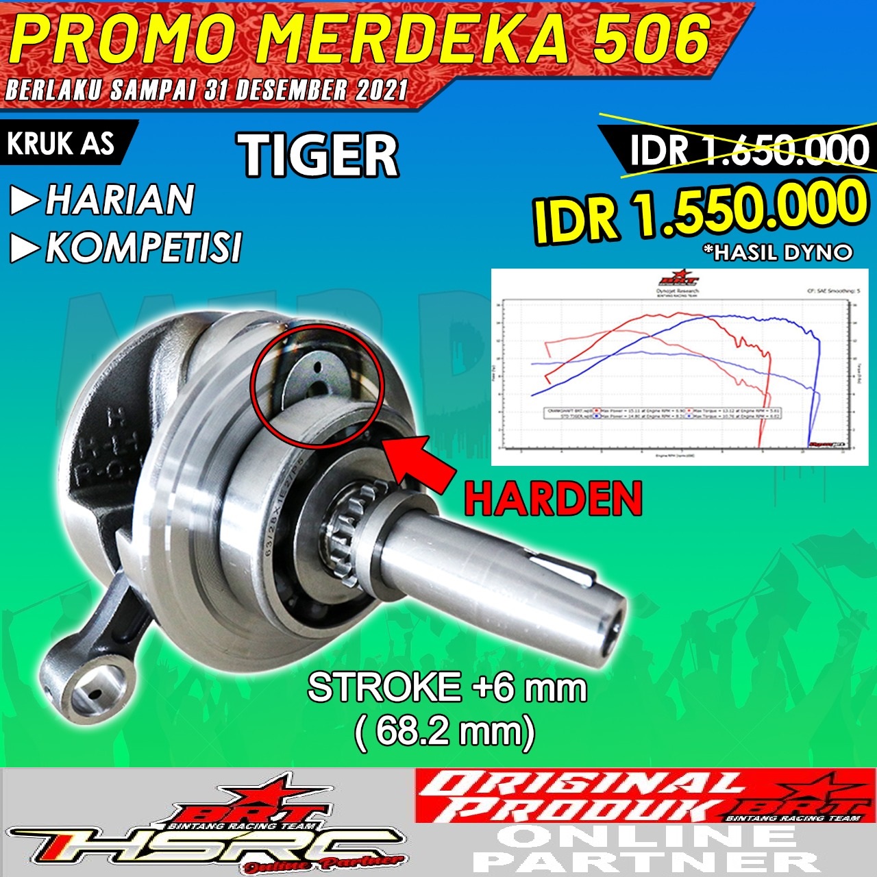 Kruk As Racing BRT HONDA TIGER As Kruk TIGER Bandul TIGER Racing Stroke ...